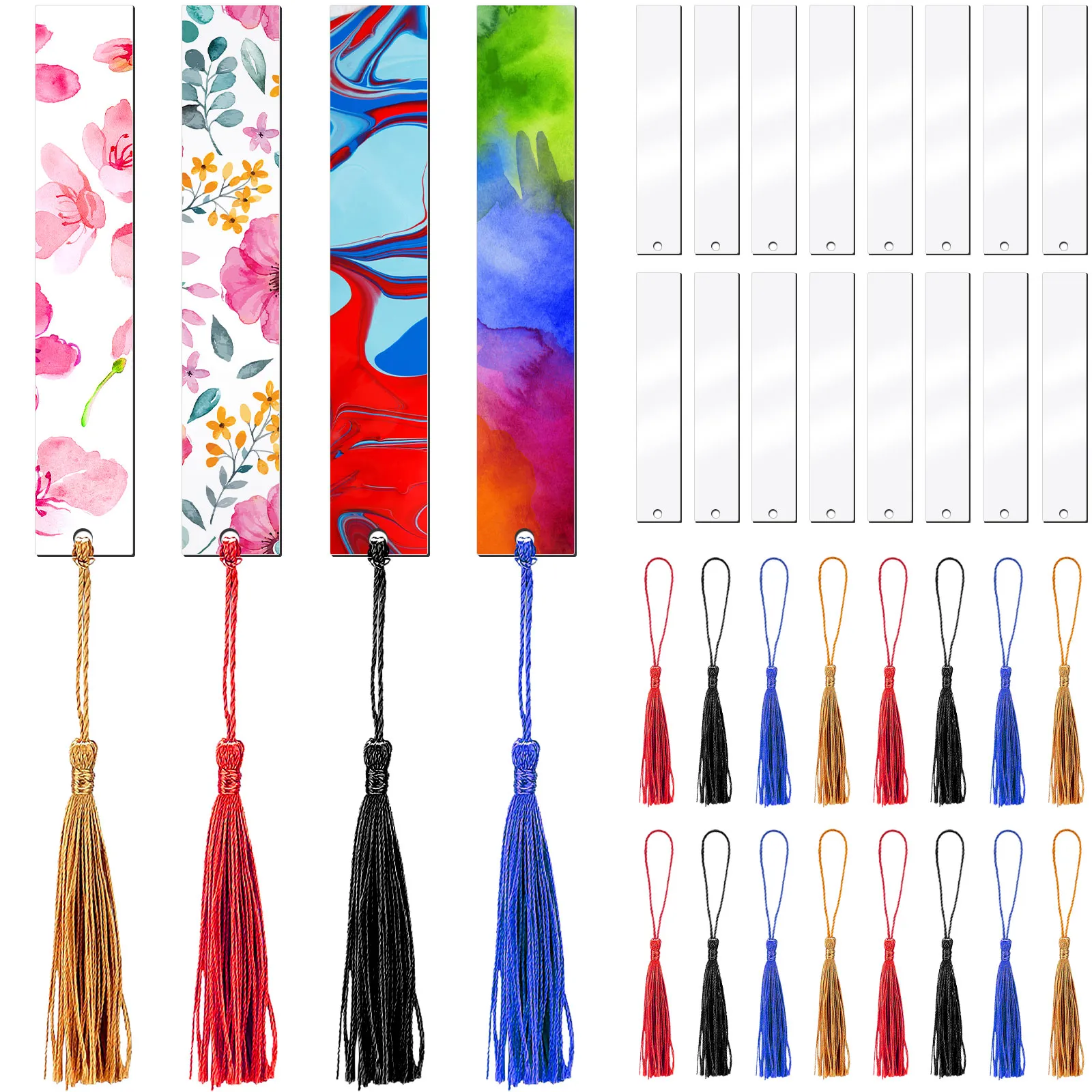 Clear Acrylic Bookmarks for DIY Crafts, Office Decor, Gifts, and ...