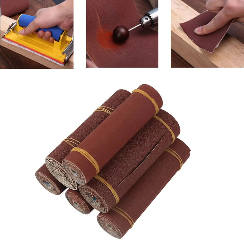1Roll 1M 80 600 Grit Emery Cloth Roll Polishing Sandpaper For Grinding ...
