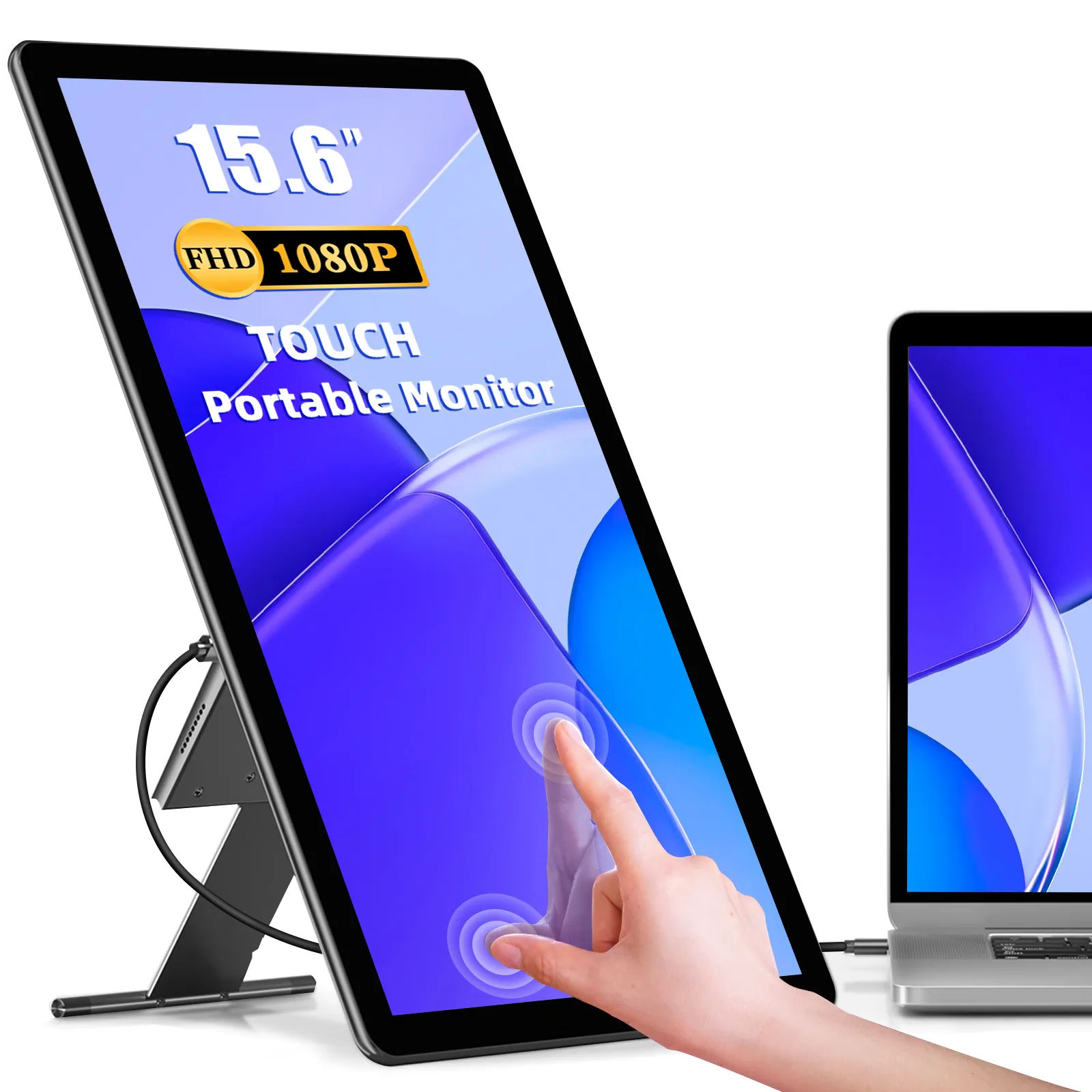 15.6 2000:1 IPS 1080P Portable Touchscreen Monitor USB-C External ...