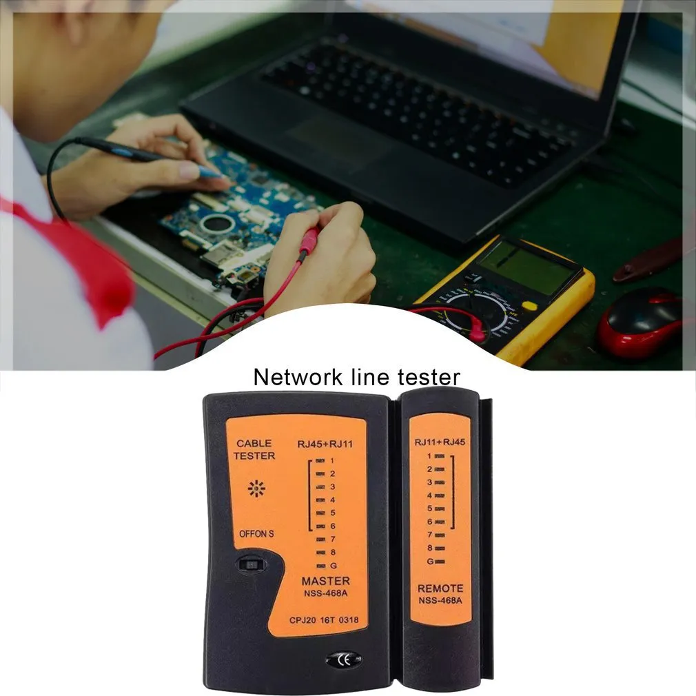 RJ45 Cable Tester Network Cable Tester For RJ45, RJ11, RJ12, CAT5 UTP ...