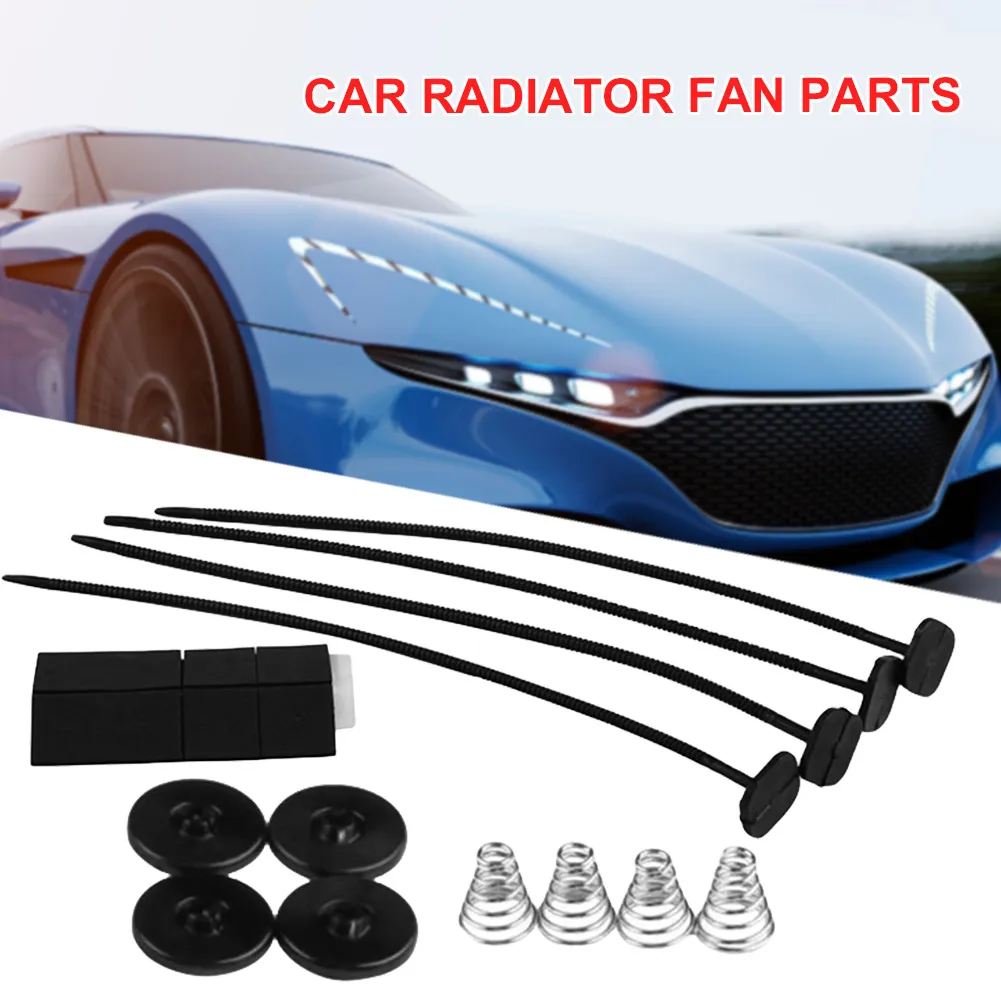 Universal Car Radiator Cooling Fan Tie Strap Mounting Kit Brackets ...