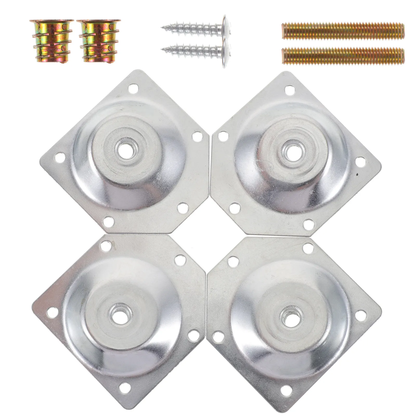 M8 T-Plate Leg Mounting Plates Hanger Bolts Converters Furniture Sofa ...