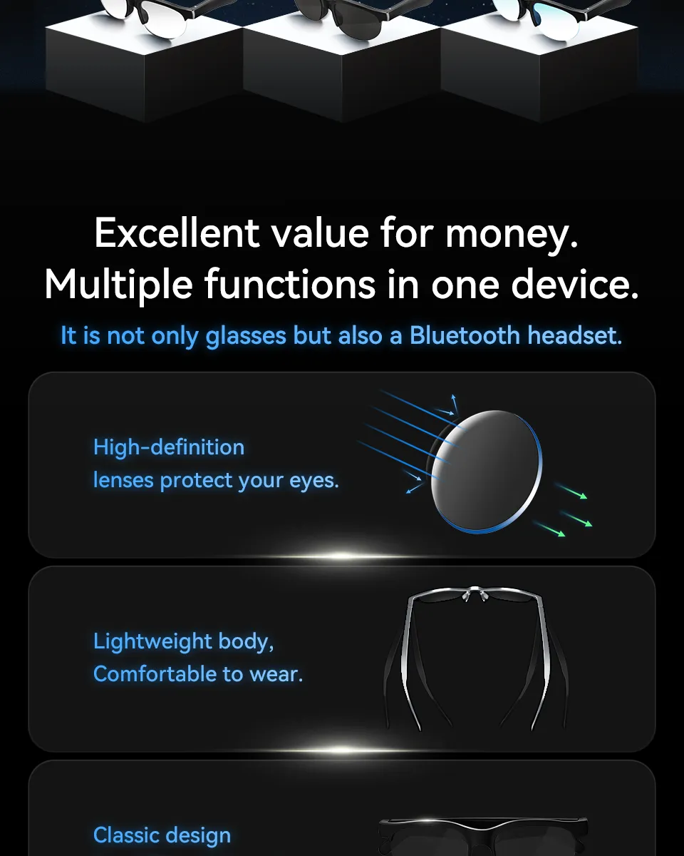 DeepSeek MiZEAN AI Samsung Smart Glasses 2022 30L Voice Real Time ...