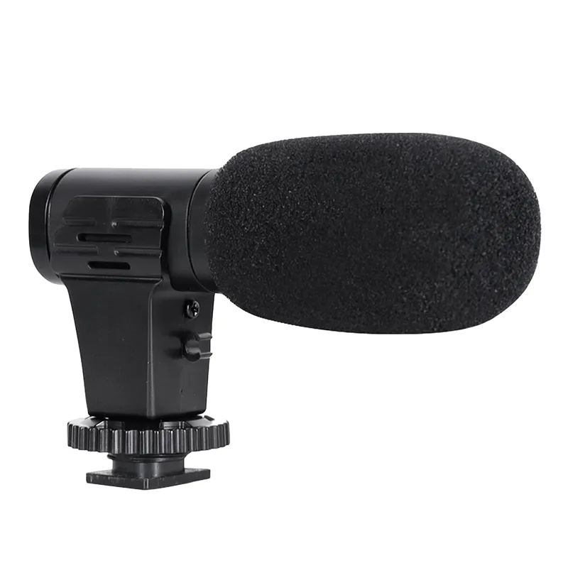 Professional Camera Microphone: Mini Condenser Mic with 3.5mm Jack for ...