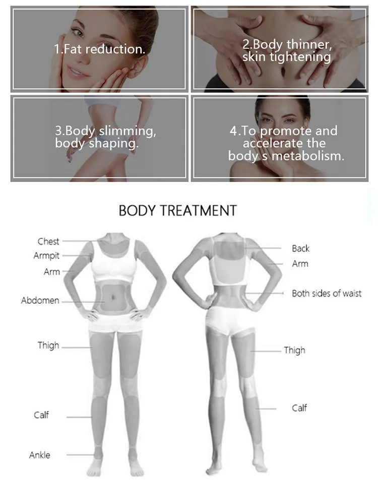 HIFU Body Fat Reduction Machine High Intensity Focused Ultrasound 525 ...