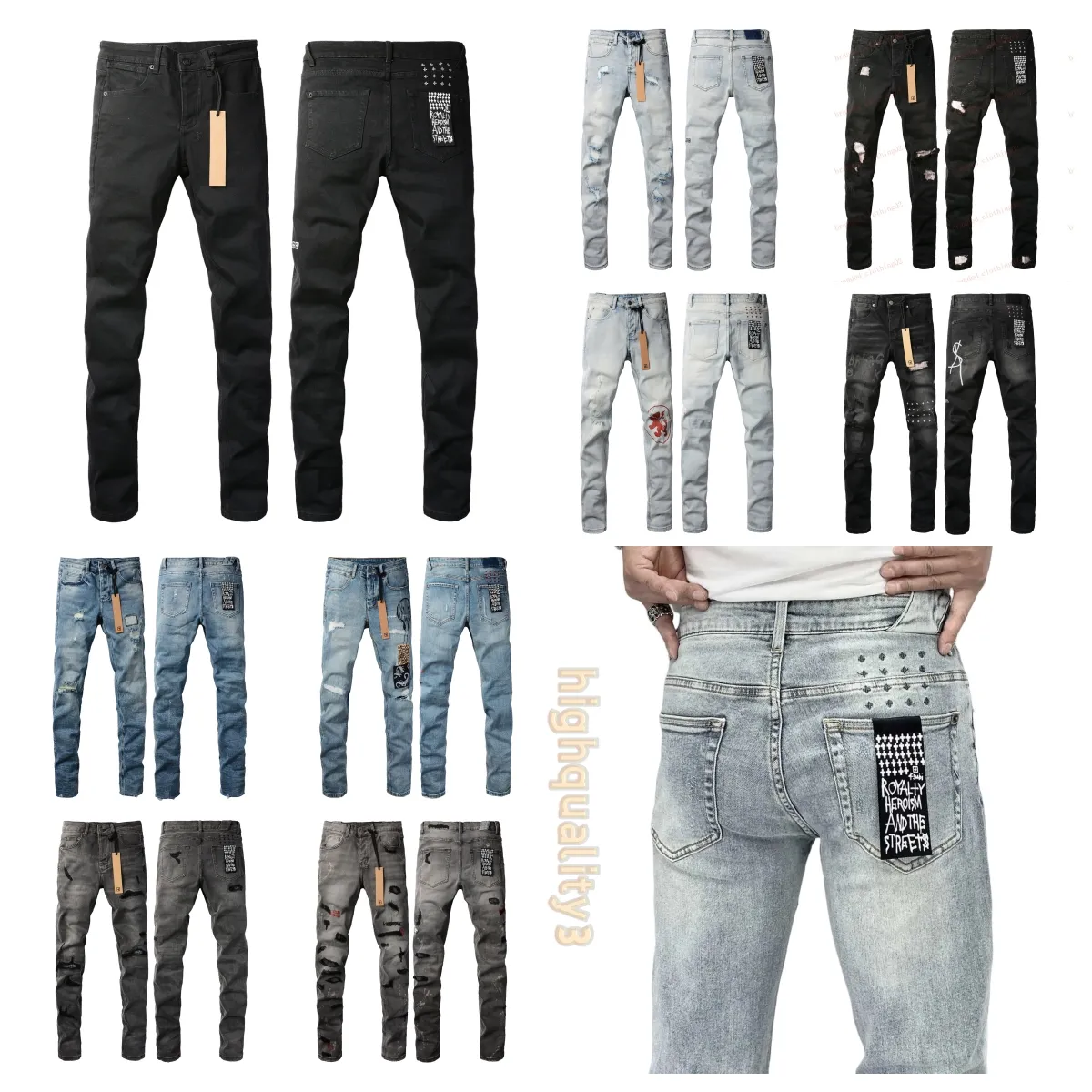 High Quality Designer Ksubi Ripped Denim Topman Jeans For Men Grey ...