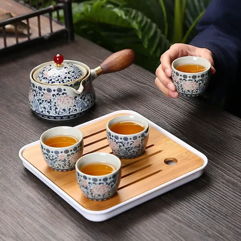 DHgate.com:19-Piece Chinese Kung Fu Tea Set: Portable Ceramic Travel ...