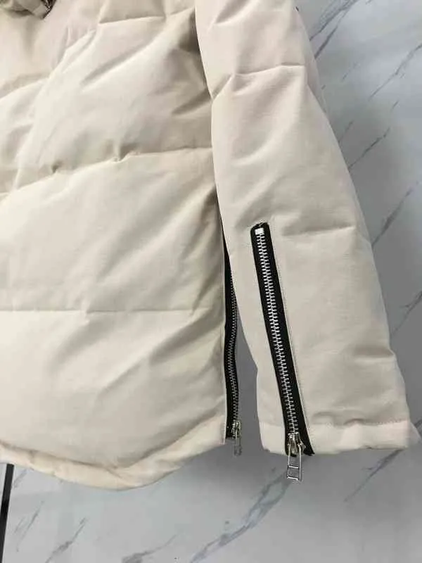 Winter Duck Down Jacket for Men and Women with Hood, Zipper Closure ...