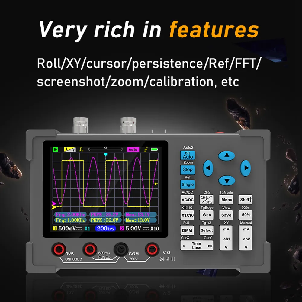DIY Electronic Test: 3-in-1 Handheld cathode ray oscilloscope ...