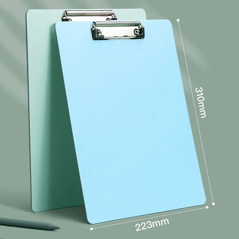 Plastic File Folders A4 Clipboard Writing Pad - Lightweight Plastic ...