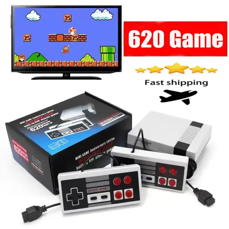620 Game Mini TV Handheld Family Recreation Video Game Console AV ...
