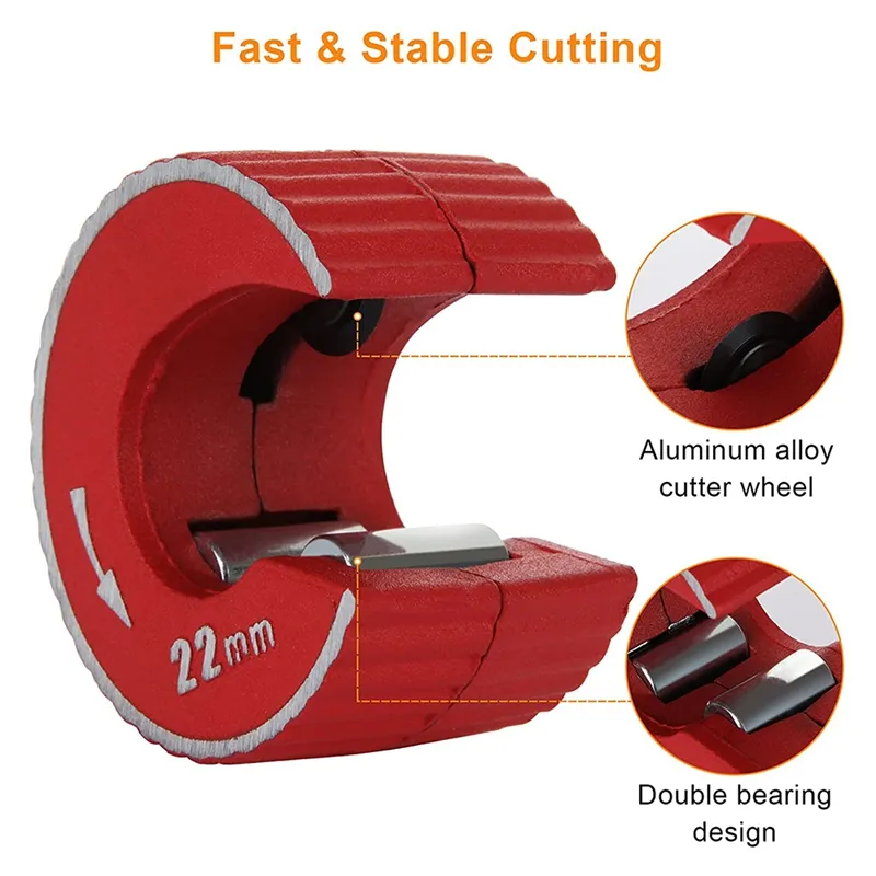 Compact Pipe Cutter Set: 15mm & 22mm Zinc Alloy Tube Cutting Tool ...