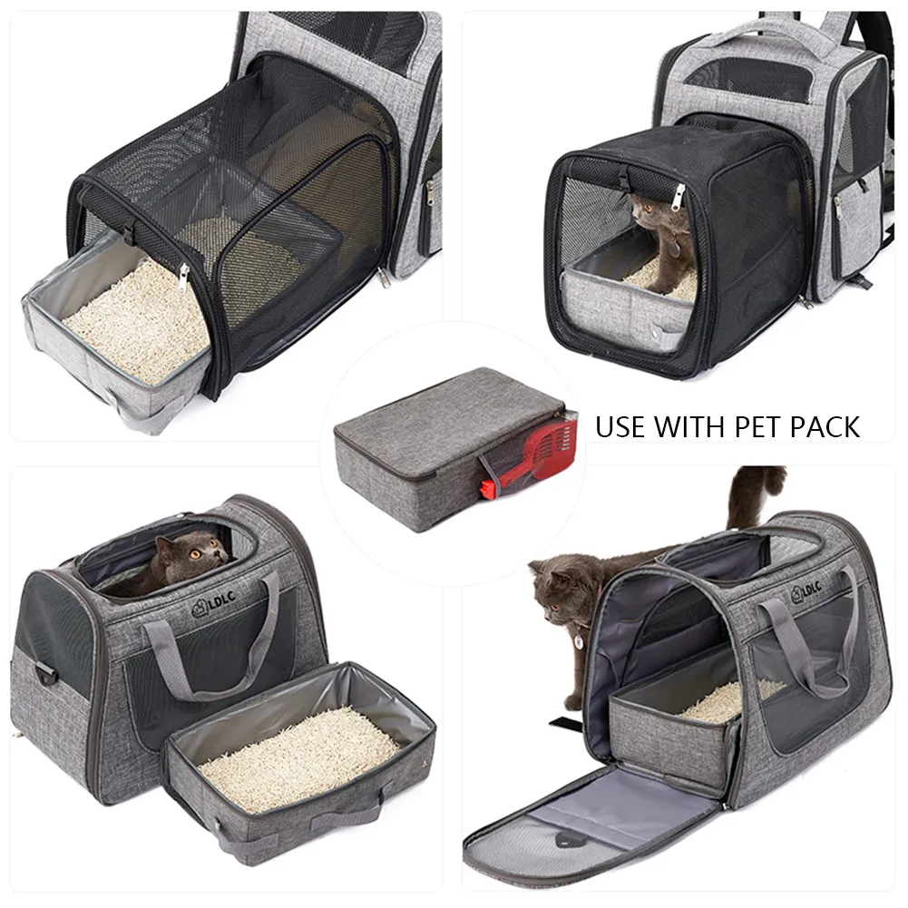 Portable Waterproof Outdoor Travel Cat Litter Box Box With Shovel ...
