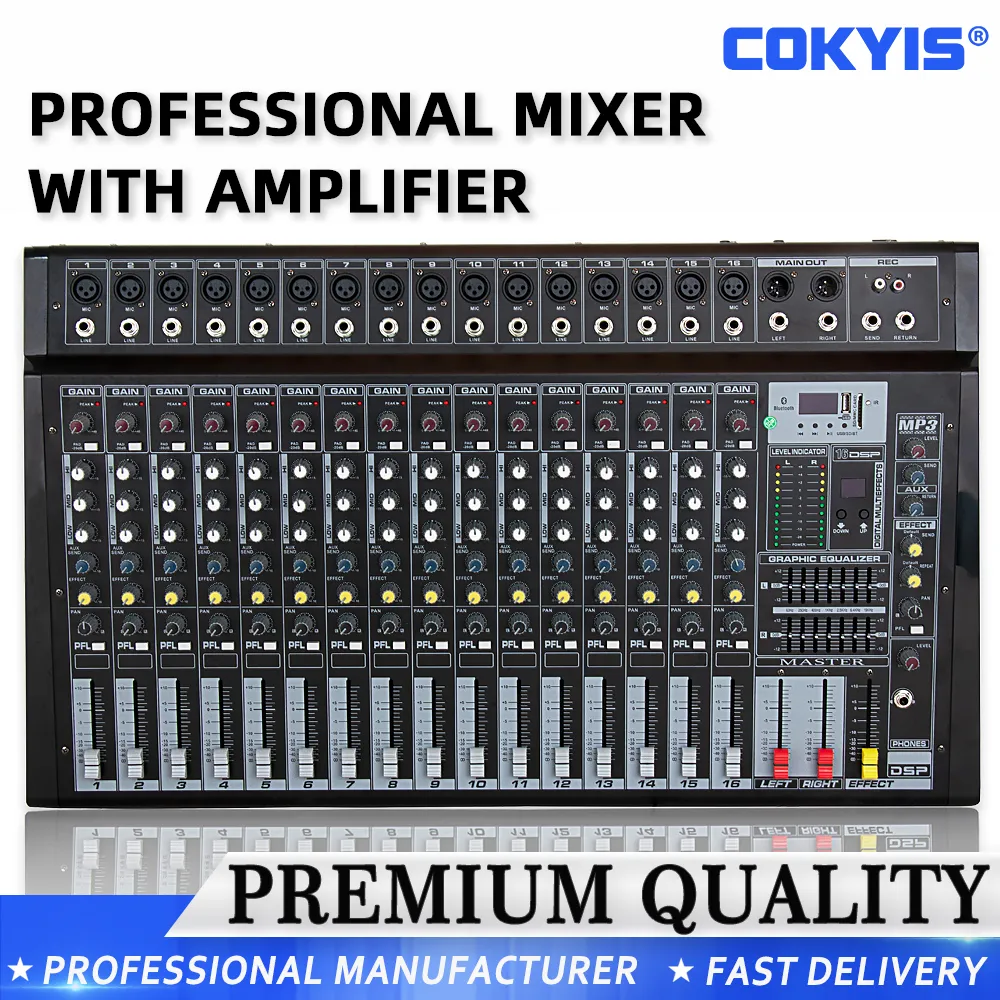 Bluetooth Mixer Amplifier: 16 Channel Power Mixer With 700W, 16DSP ...