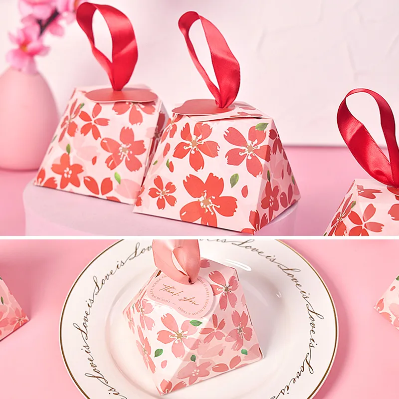 Diamond-Shaped 5-piece Candy Favor Boxes | Premium Gift Packaging for ...