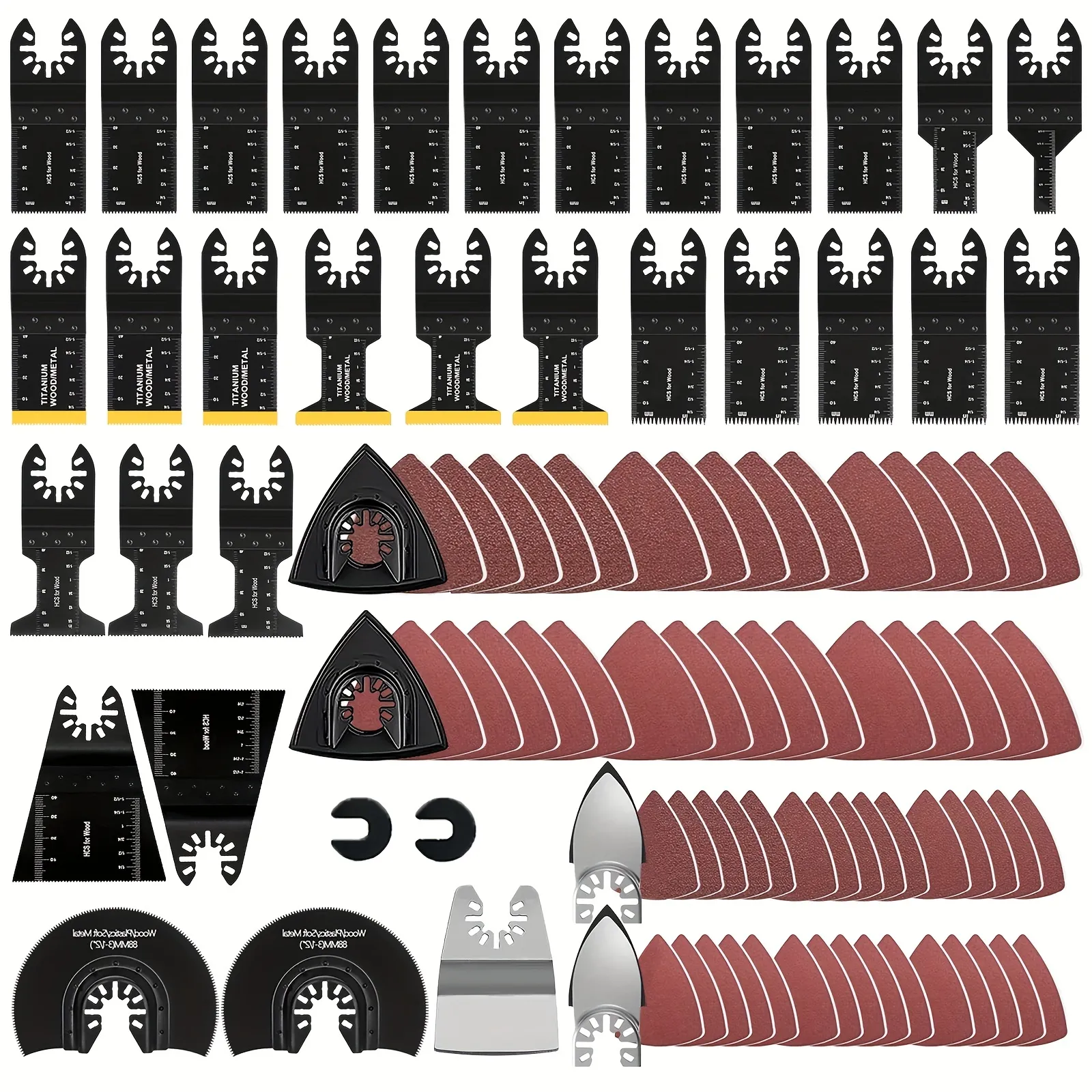 Material Oscillating Multitool Blades - Color Quantity-Pack Precision ...