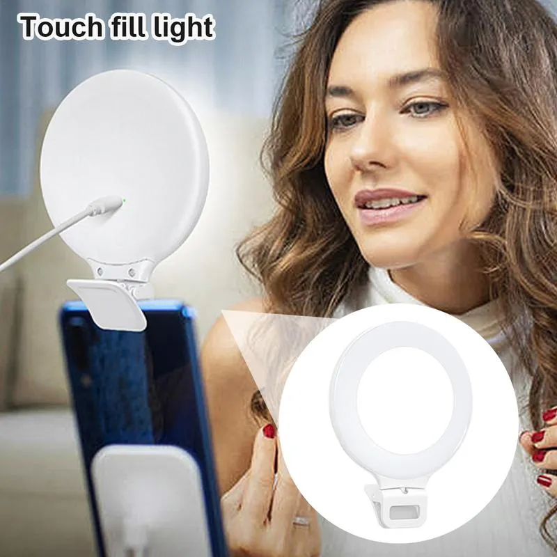 Phone Ring Light Clip On Rotatable Selfie Light with 60 LED Lights and ...