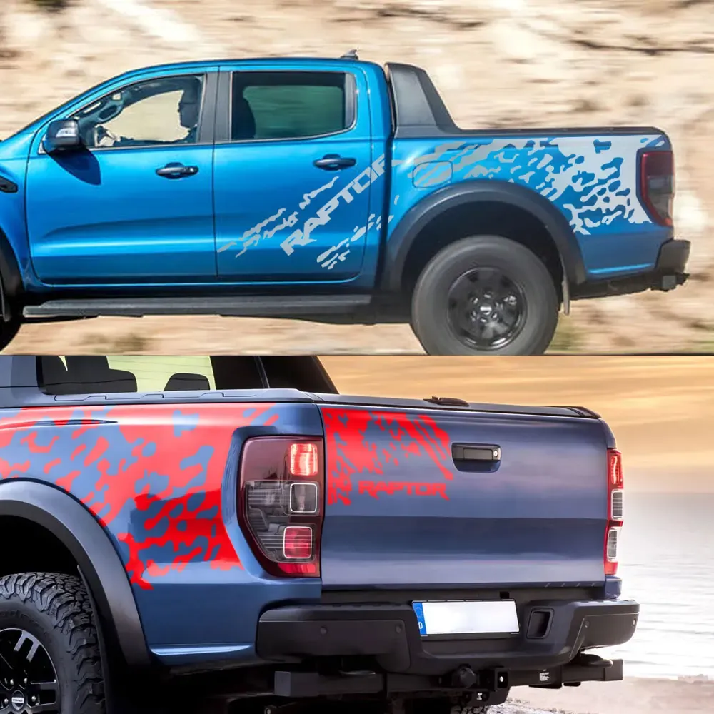 Truck Graphics Decals: Splash Grunge Style Body Decoration, Durable ...
