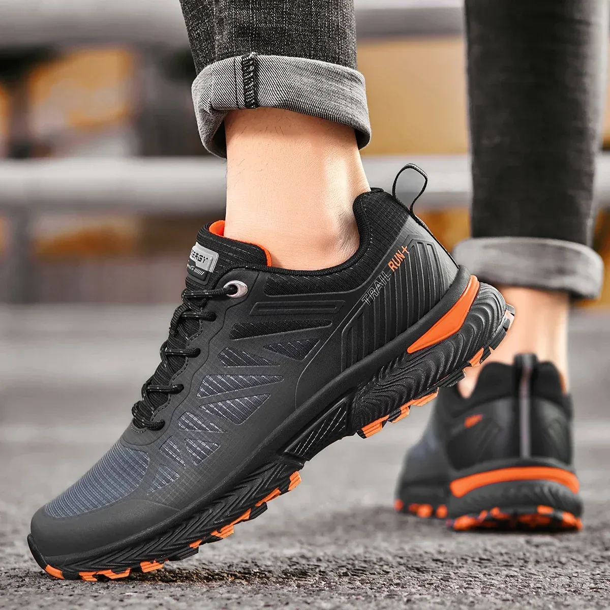Mens Rock Climbing Shoes, Rugged All Terrain Adventure Footwear Anti ...