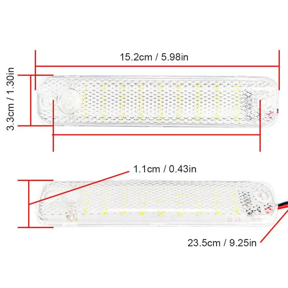 48 LEDs Car Ceiling Light, SMD LED Auto Interior Dome Light, On/Off ...