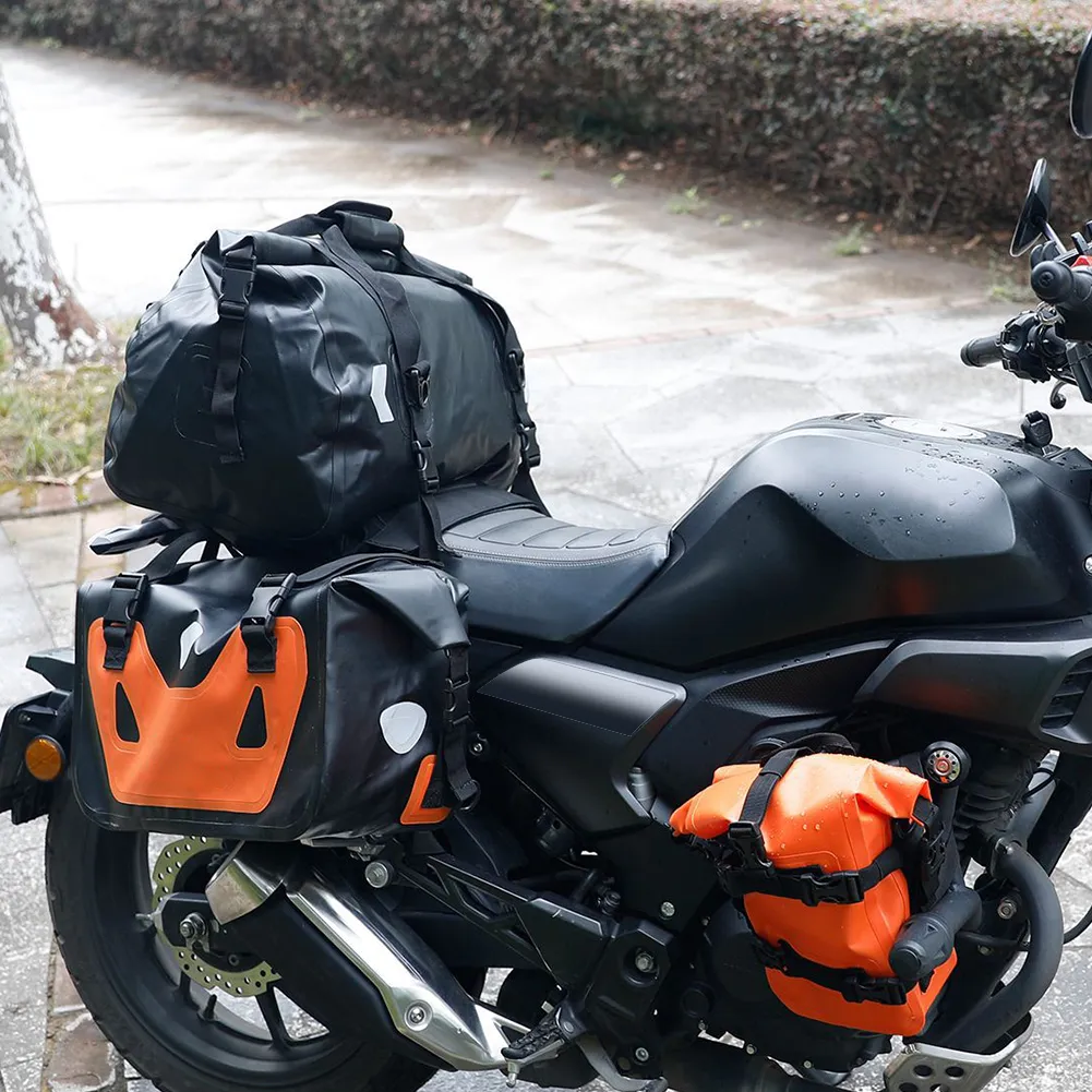 Waterproof Motorcycle Rideable Luggage Backpack 50L/80L Roll Pack Bag ...