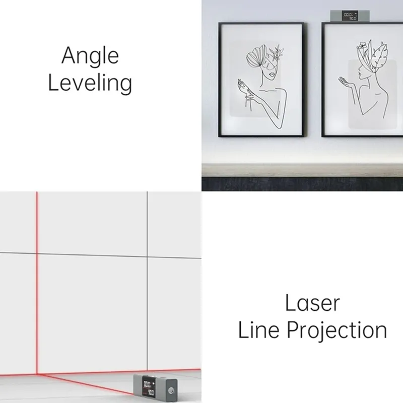 Protractor Angle Finder Laser Level Angle Casting Instrument: Digital ...