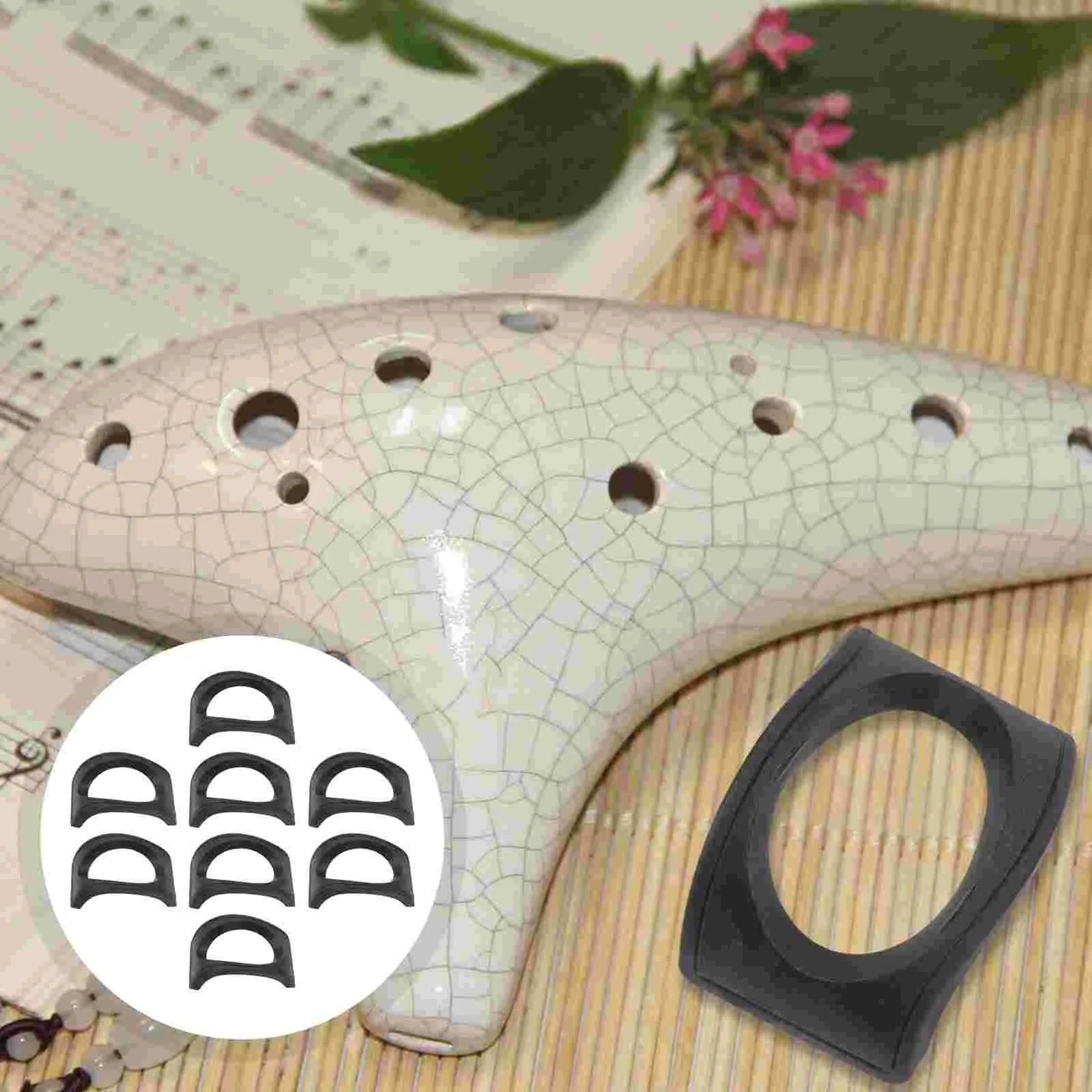 8-Pack Resin Ocarina Base Bracket Flute Stand Musical Instrument Holder ...