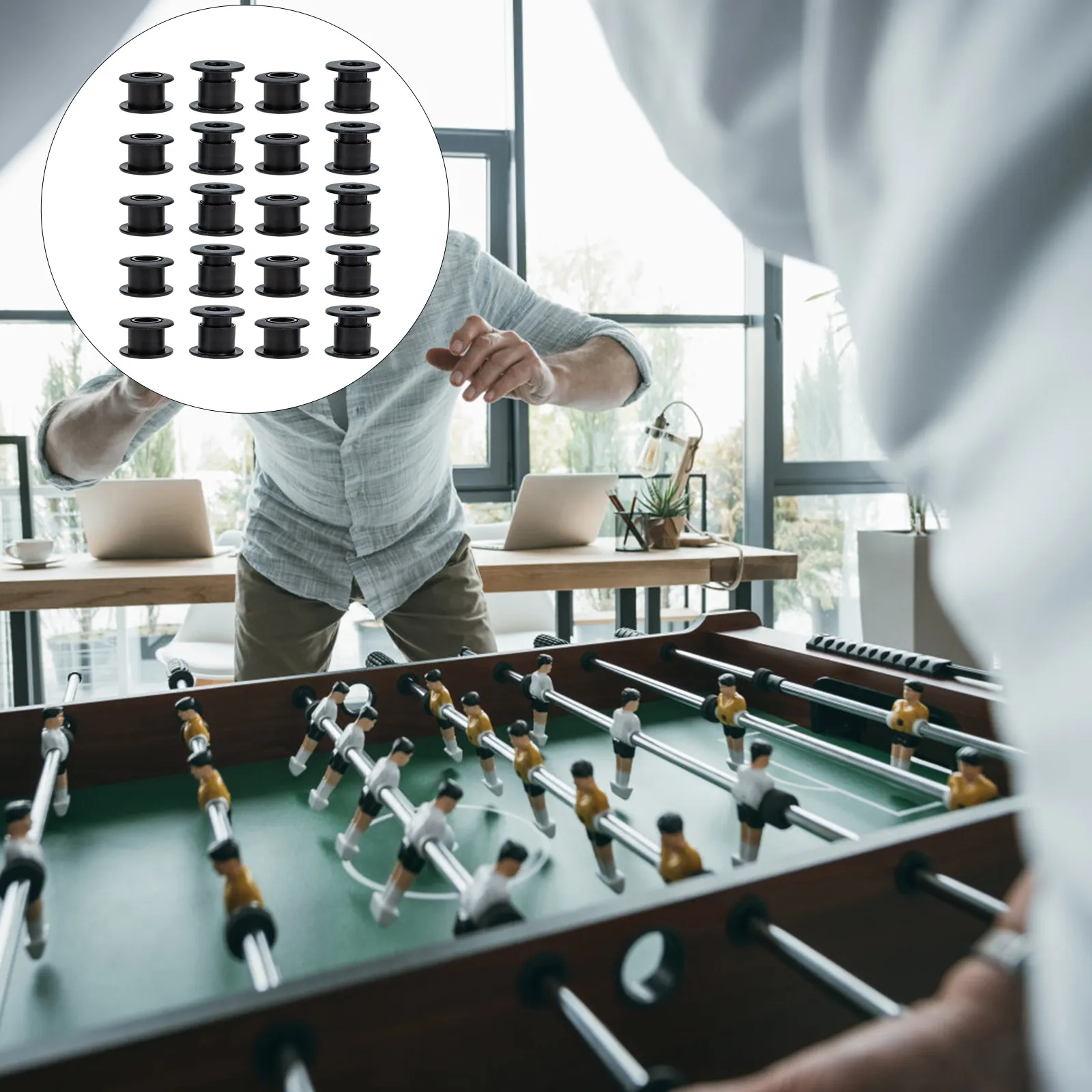 Foosball Table Balls, of Foosball Table Bearing Rod Bushings - Plastic ...