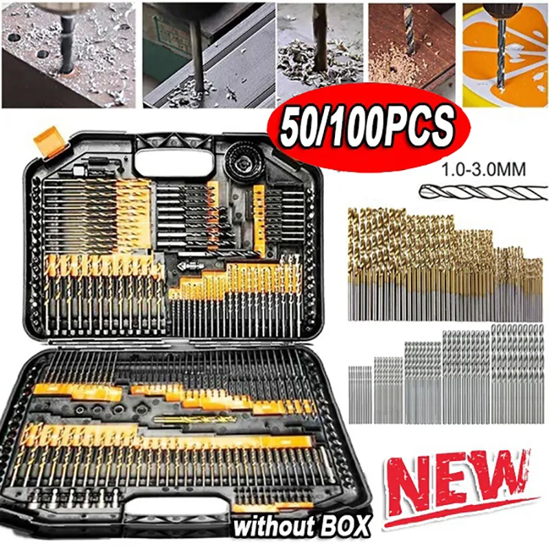 High-Speed Titanium Coated drill and bits Set
