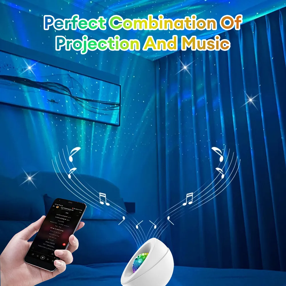 DHgate.com:2024WiFi Galaxy Star Projector with Music Speaker, APP ...