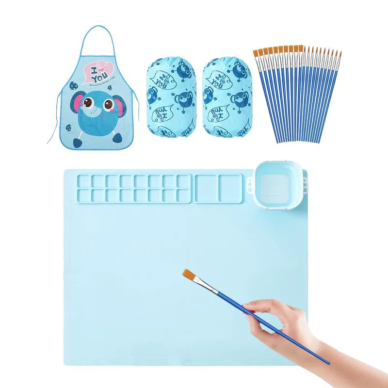 Silicone Place Mats Versatile Silicone Craft Mat With Colorful Plates ...