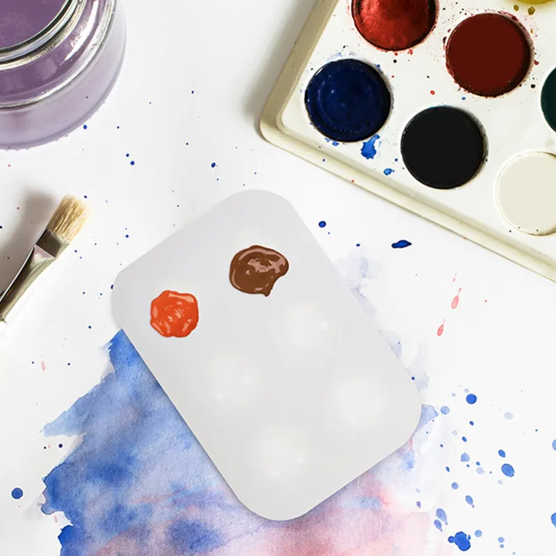 Silicone Watercolor Paint Mixing Palette Tray with Multiple Wells for ...