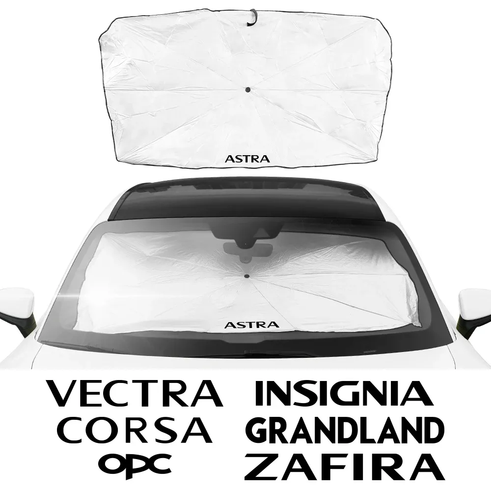 Car Windshield Sun Shade - Silver Coated UV Protection for Opel Astra ...