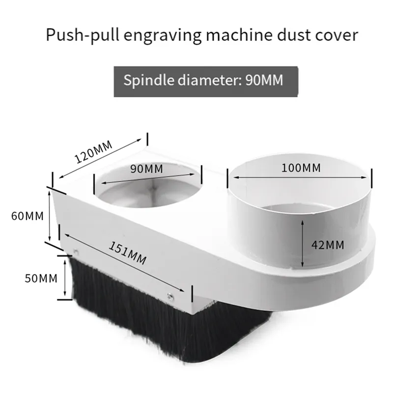DHgate.com:CNC Router Dust Collector Shoe Engraving Spindle Cover 85mm ...