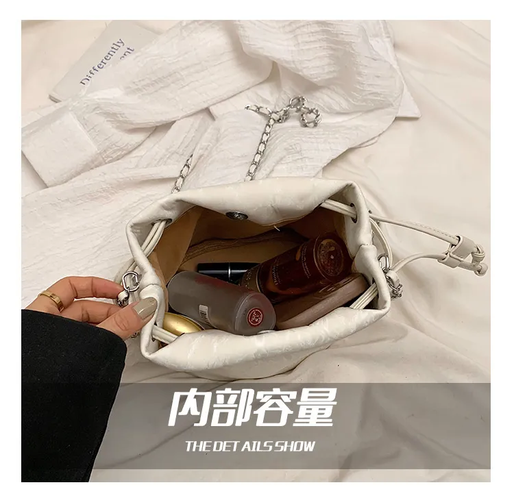 Drawstring Korean Style High-End Fashion All-Match Shoulder Bag Women's ...