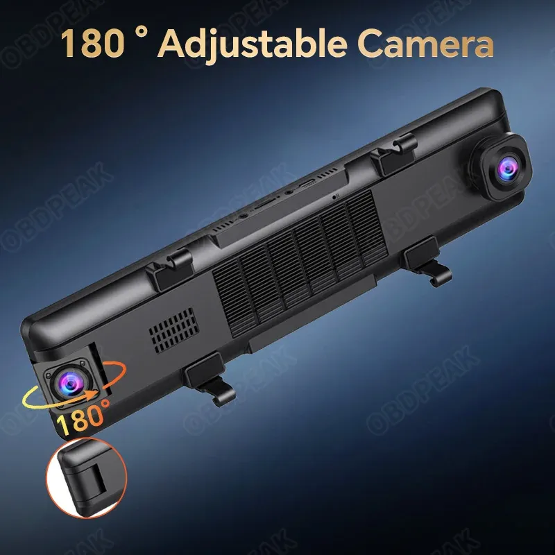 11.26 Car DVR 4K UHD 3 Camera Front/Cabin/Rear Cam GPS Track Playback ...