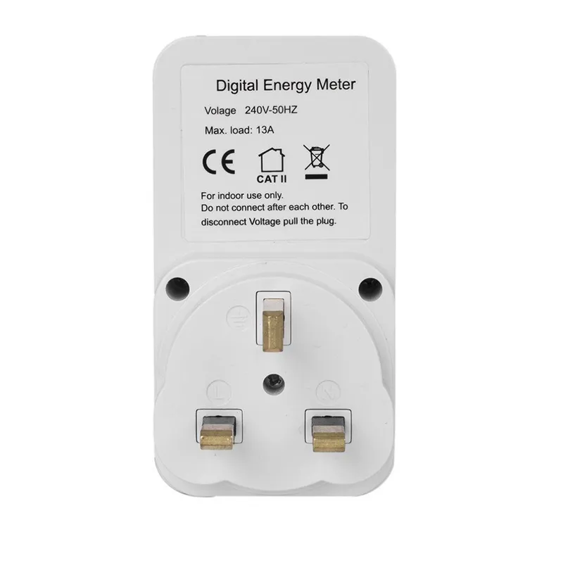 Digital Power Meter Energy Monitor Socket - Real-Time Electric ...