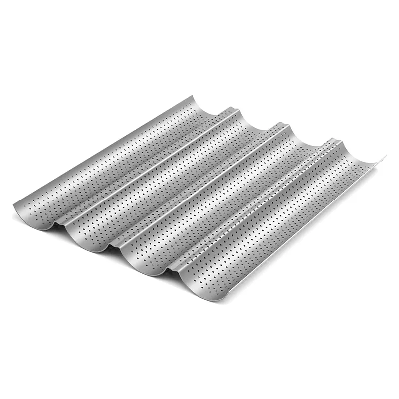 Perforated Loaf Pans, 2-Pack Non-Stick Bread Toaster Molds for Baking ...