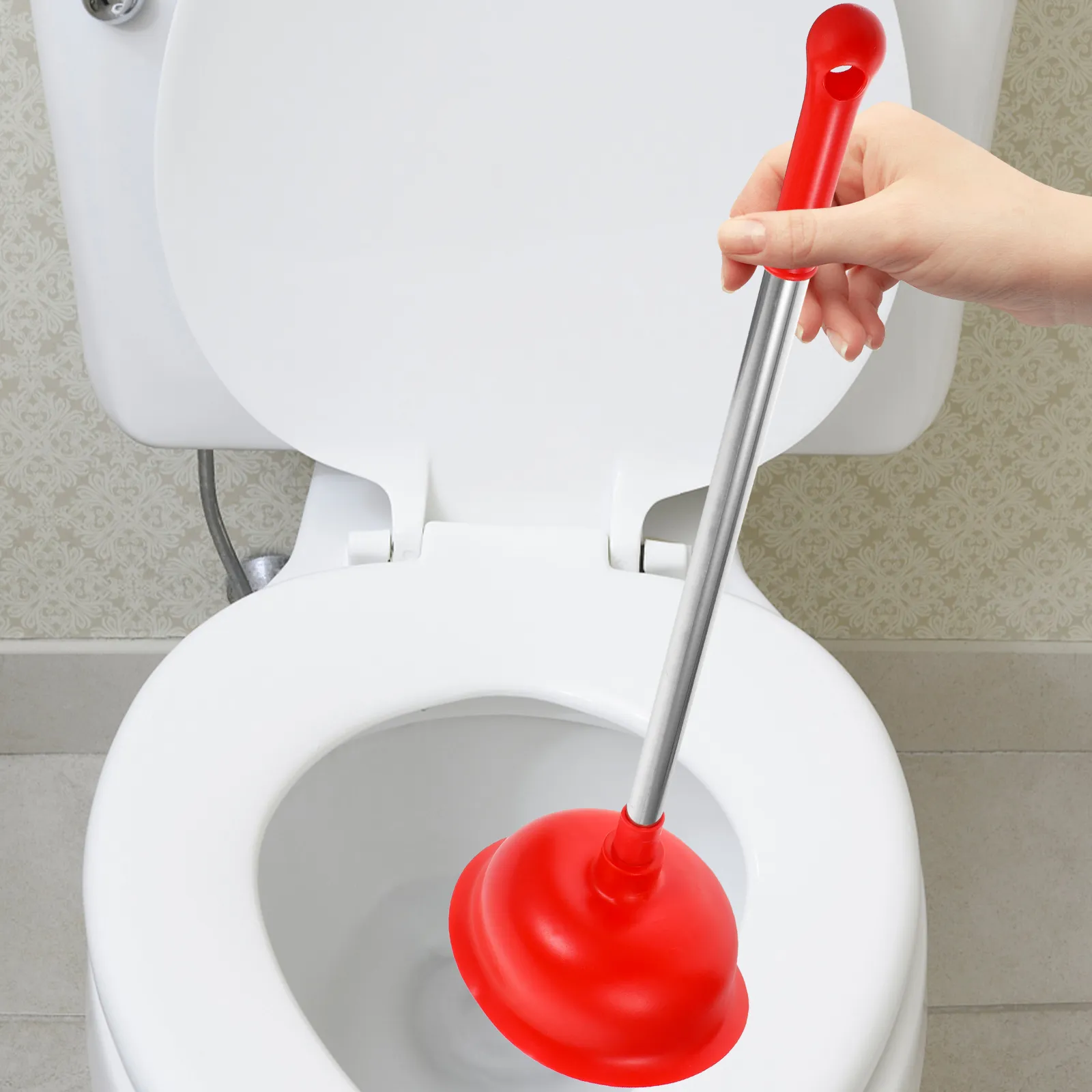 DHgate.com:Toilet Plunger with Bracket | Powerful Pink Plunger for ...