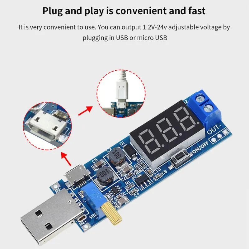 Adjustable Voltage Regulators For 5V DC DC Buck Boost Usd To Inr ...