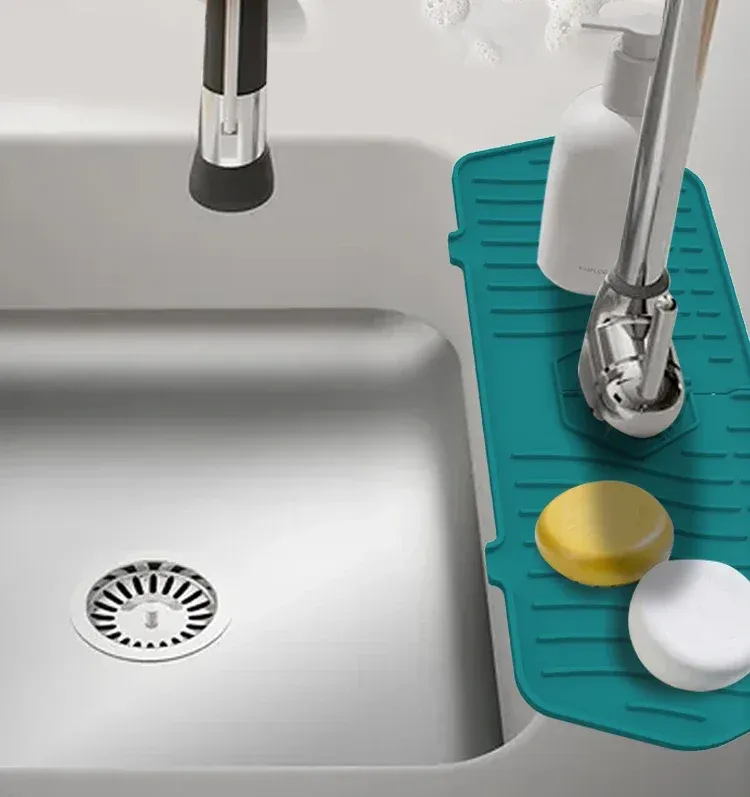 Silicone Hansgrohe Kitchen Sink Splash Guard Absorbent Sink Protector ...