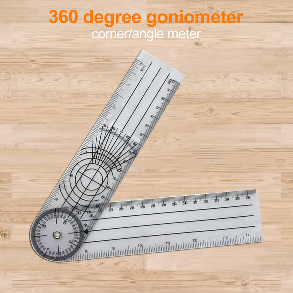 Plastic 360 Degree Protractor Ruler With Multi Scale Centimeter And ...