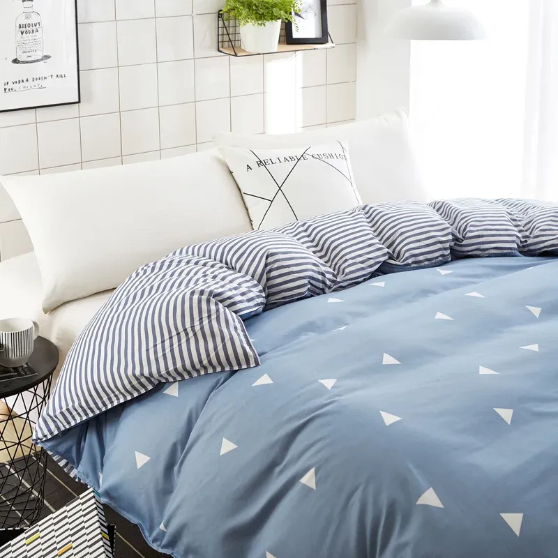 Nordic Simple Duvet Cover Quilt Cover Bedclothes Bed Sheet Single ...