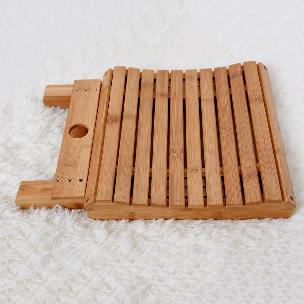 Portable Bamboo Folding Stool: Eco-Friendly Multipurpose Seating for ...