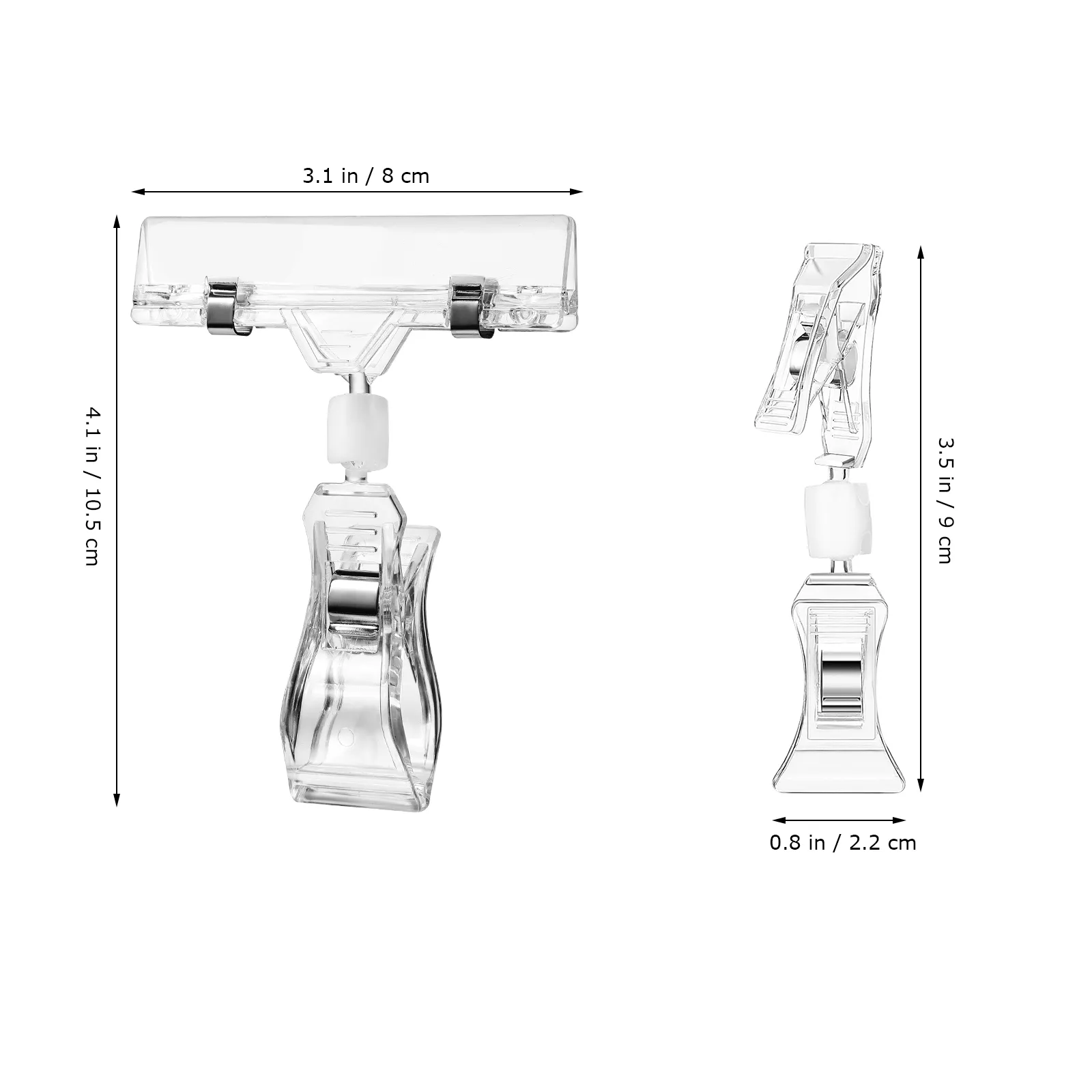 Sign Clips For Display 25 Pcs Clear Acrylic Sign Holder Clips - Retail ...