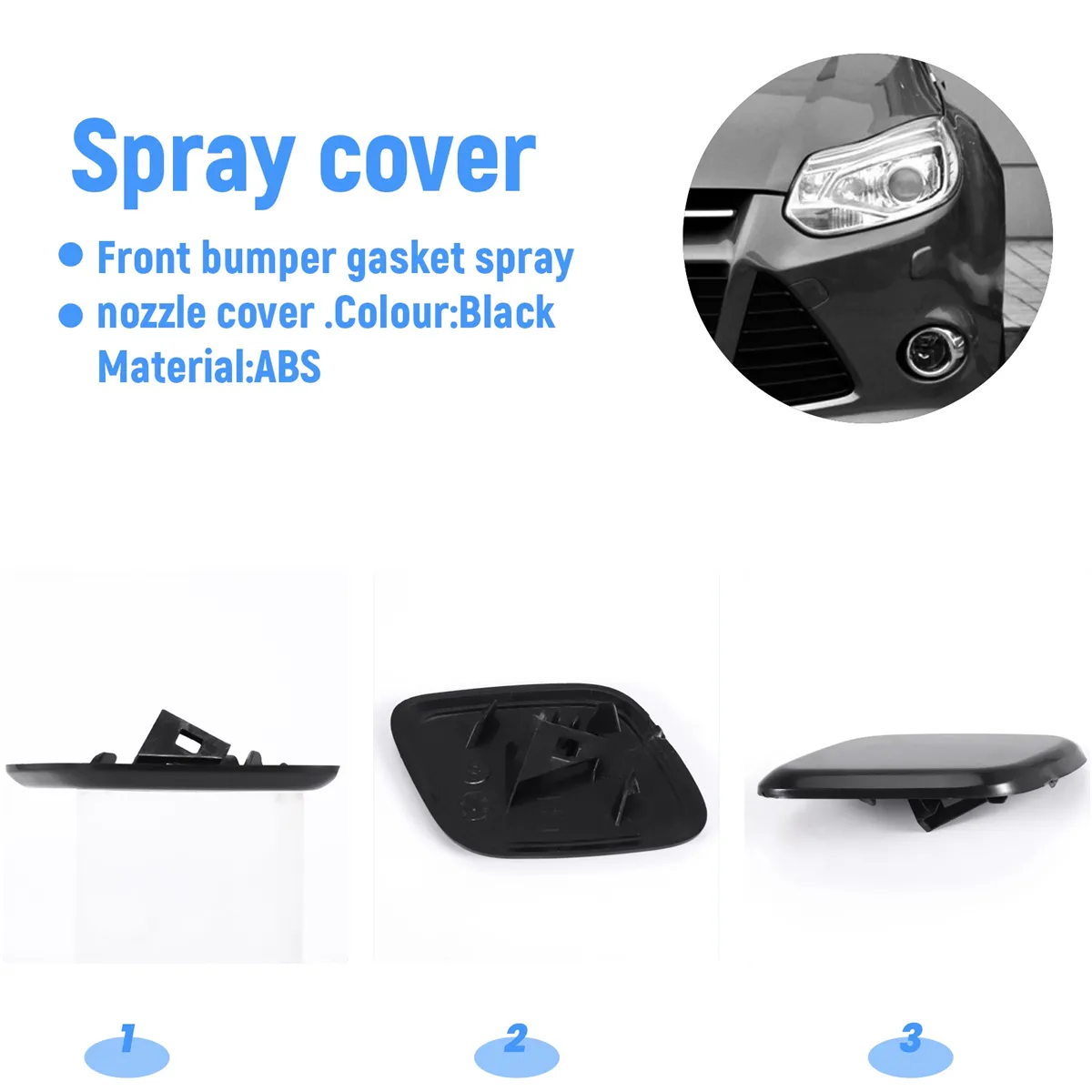 Ford focus headlight washer cover store