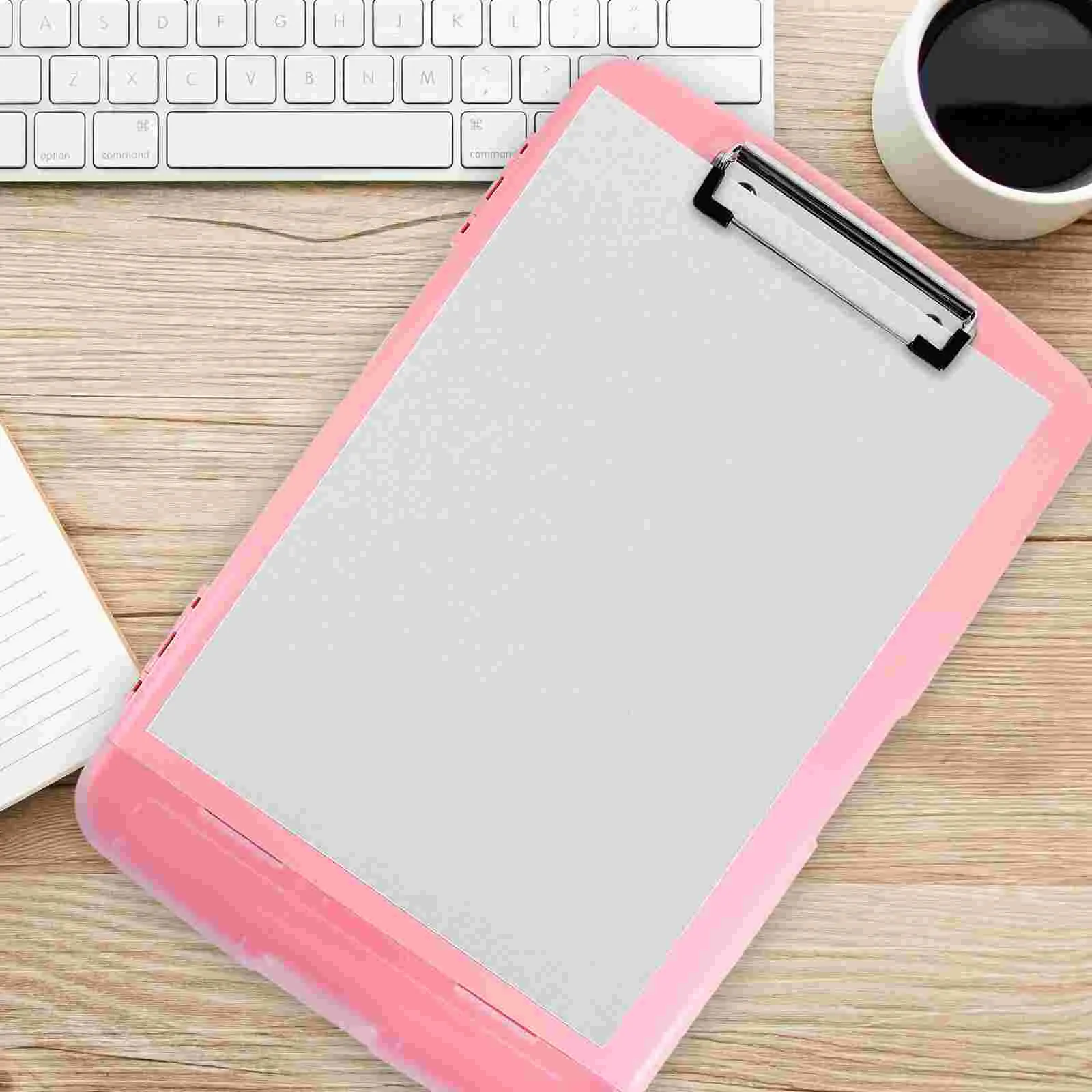 Heavy-Duty Plastic Portable Clipboard with Storage, Multipurpose ...