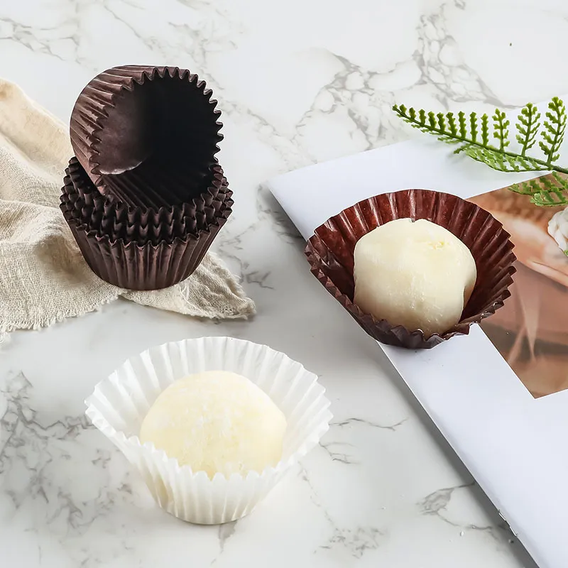 100-Piece Premium Cupcake Liners: Oilproof Baking Cups for Muffins ...