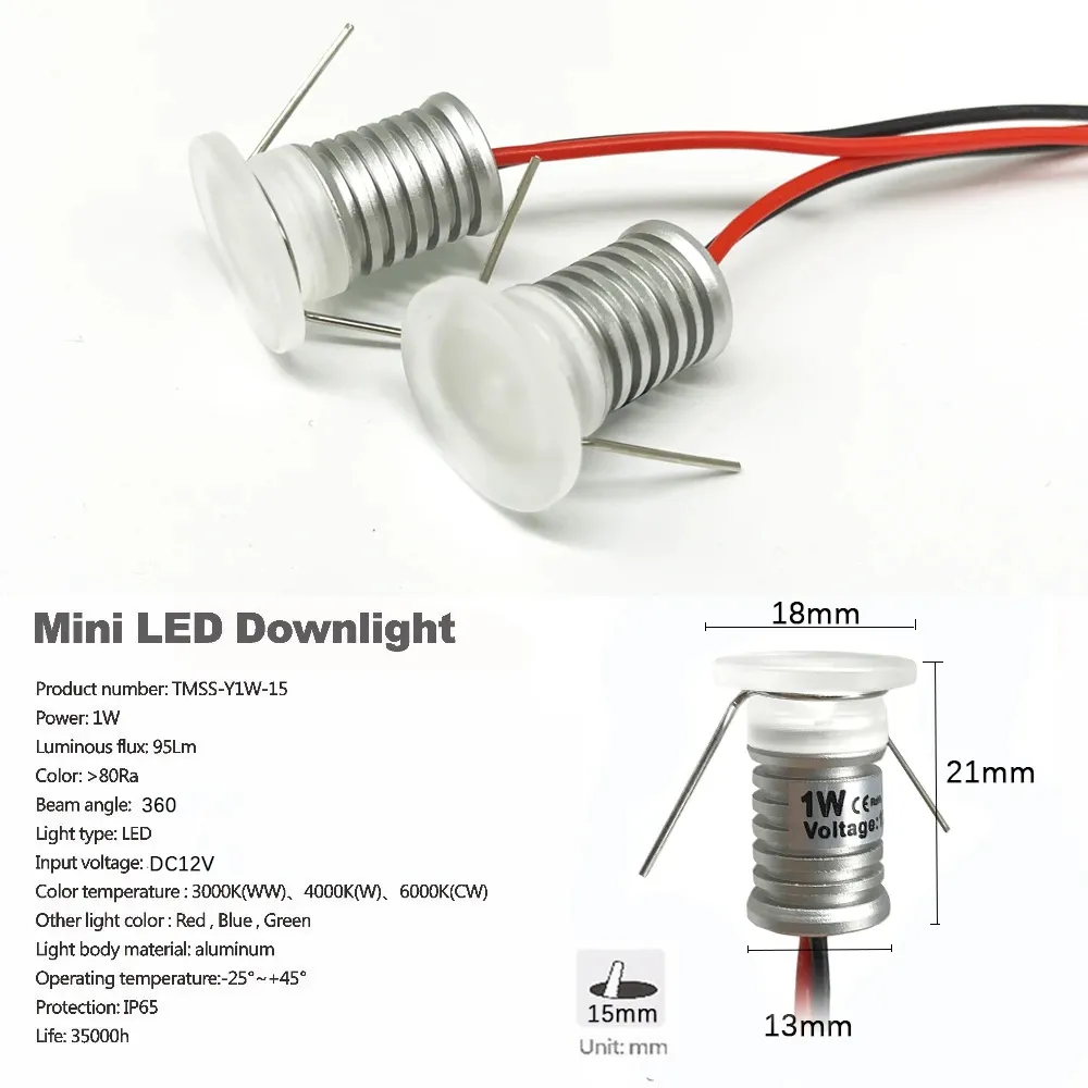 Mini LED Mini Led Downlights Ip65 For Stair Cabinet, Ceiling Spot Light ...