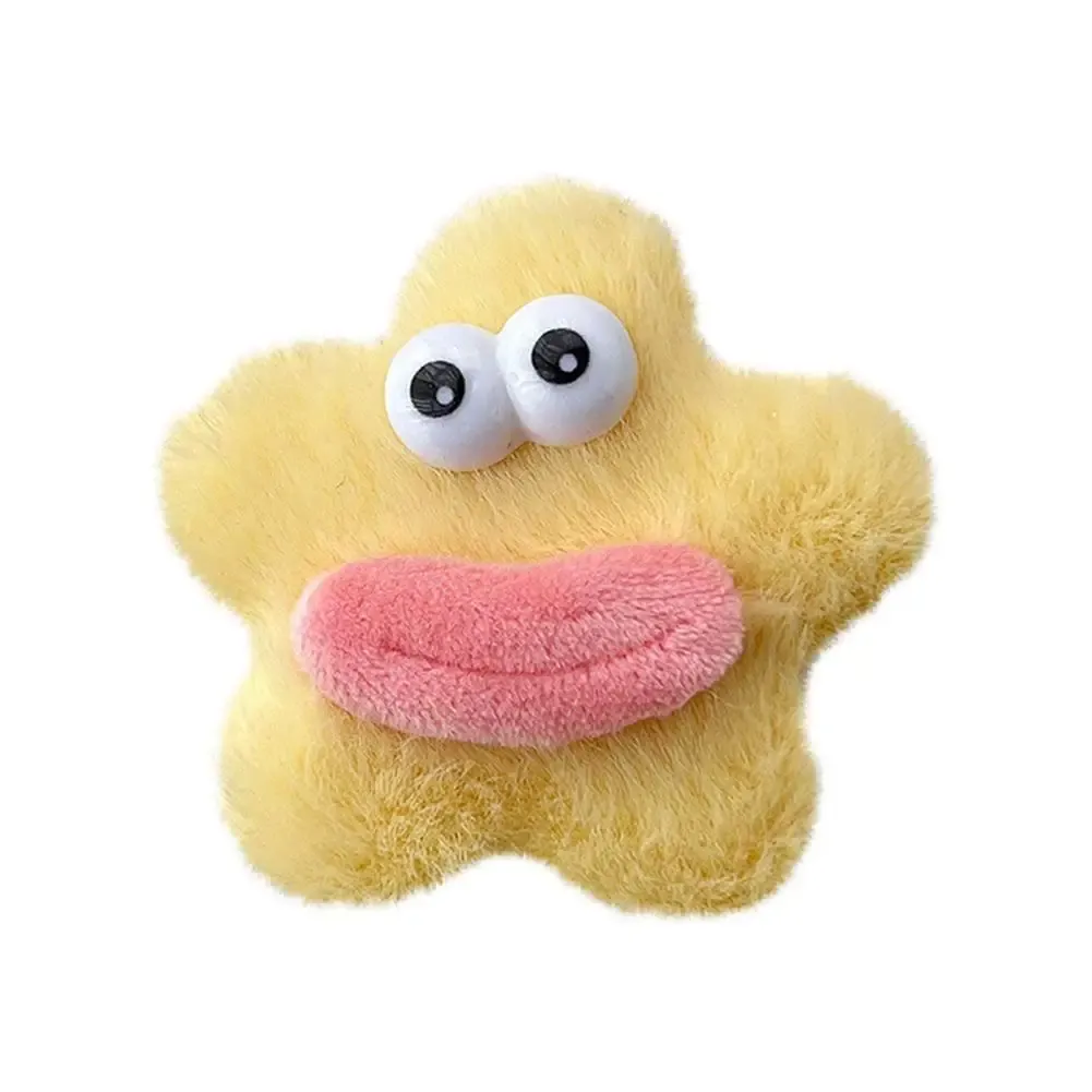 Fluffy Alligator Hair Clips Funny Ugly Plush Star Hair Pins For Women ...